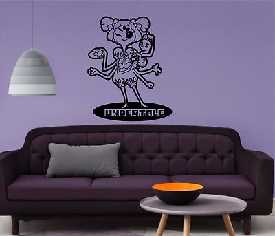 Vinyl Wall Decal. Sticker. Muffet Undertale | eBay