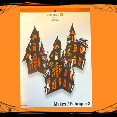Celebrate It Halloween Haunted House Tabletop Decor Set Halloween 3 Pc ...