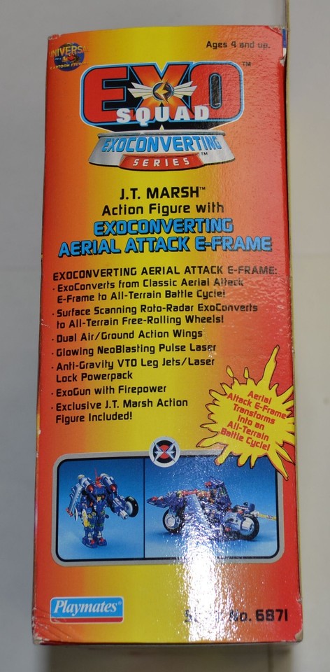 RARE SEALED Exo Squad JT Marsh EXOCONVERTING AERIAL ATTACK E-Frame 6871 ...