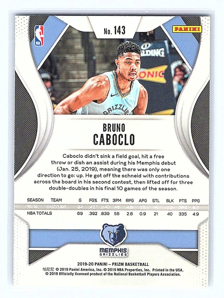 2019 Panini Prizm #143 Bruno Caboclo MT/NRMT | eBay