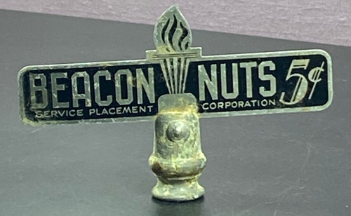 Rare Beacon Nuts with Flame Vending Gumball Machine Finial Sign topper ...