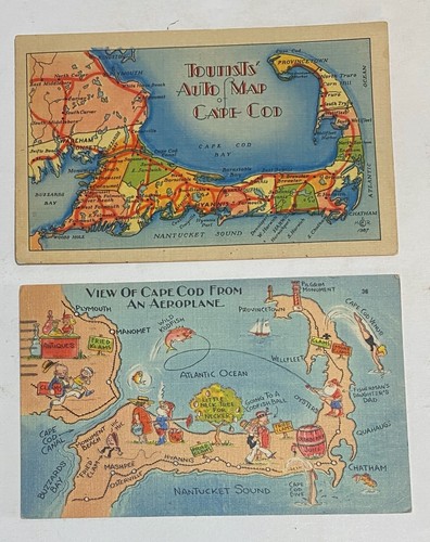 CAPE COD VINTAGE POSTCARDS - JULY 24, 1950 - ILLUSTRATED ...