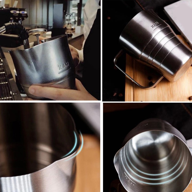 Extra Large Milk Frother Cup For Coffee Shops Stainless Steel Frothing Pitcher | eBay
