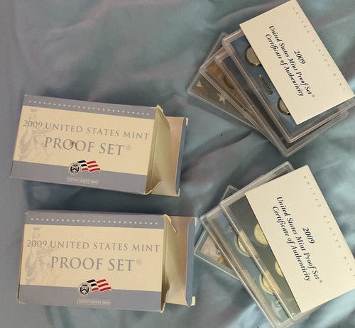 Two 2009-S US MINT PROOF SETS 18-Coins Each COA Clad With Boxes | eBay