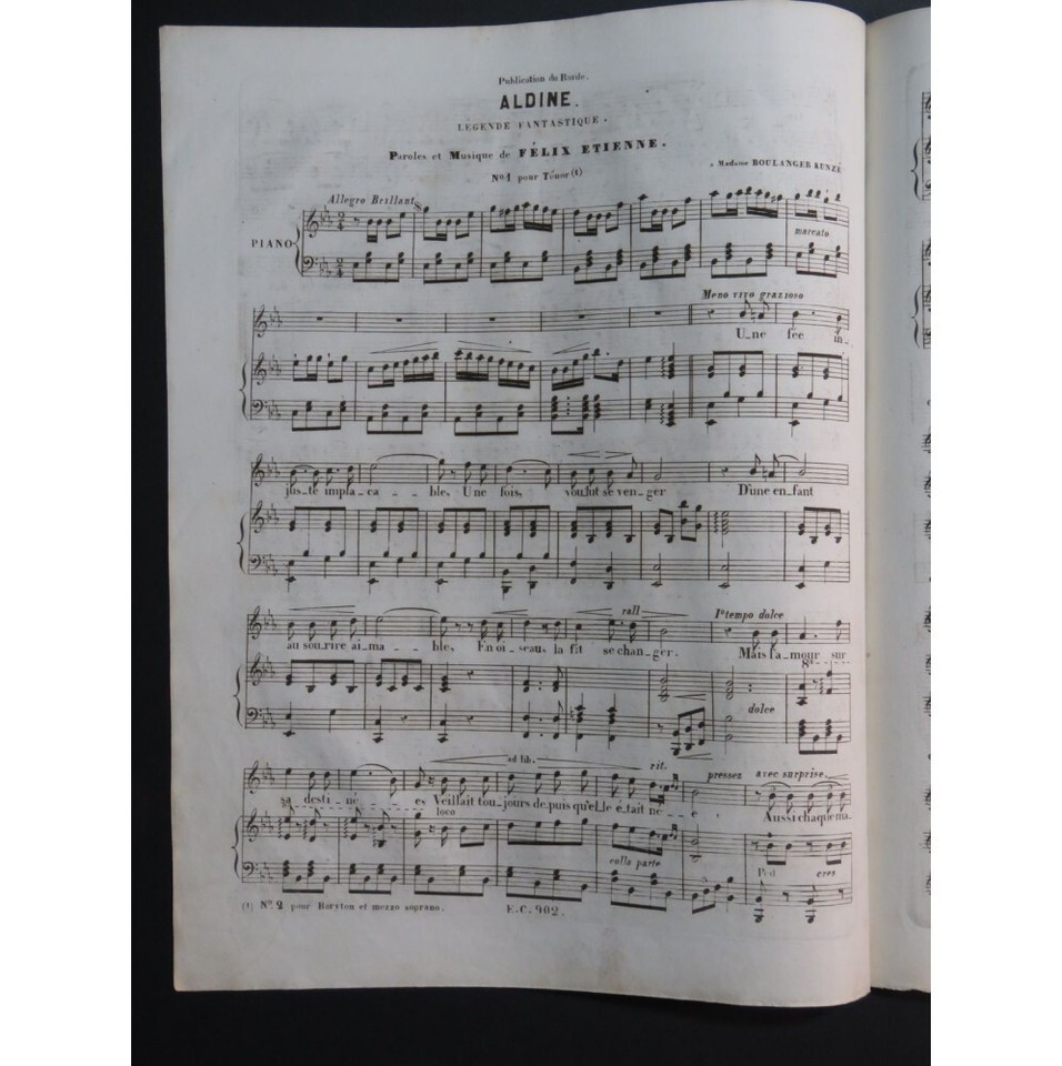 Etienne Felix Aldine Singing Piano ca1855 | eBay UK