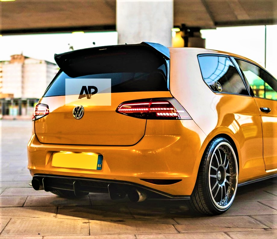 VW Golf R GTI GTD Osir Style Carbon Fibre Boot Spoiler MK7 MK7.5 UK ...