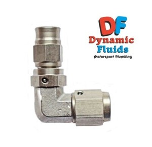 (AN3) 3/8"UNF 90 Degree Stainless Steel Hose Fitting Brake Union -3 ...