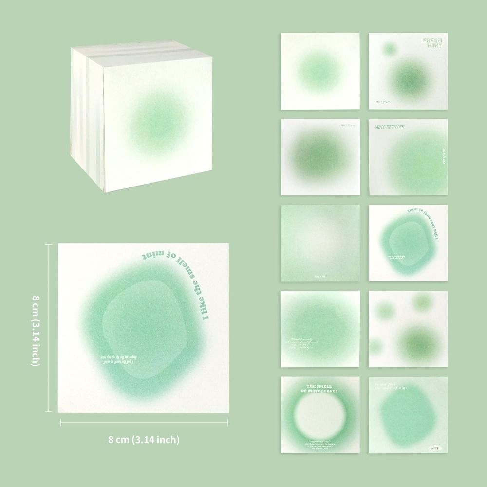 400 Sheets Paper (Green/pink)Color Paper Portable Non-Sticky Notes ...