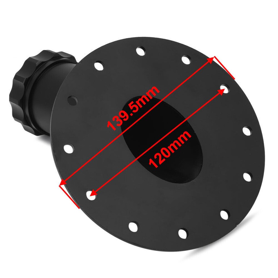 Fuel Cell Fast Fill Filler Neck Aluminum 45 Degree w/12 Bolt Flange ...