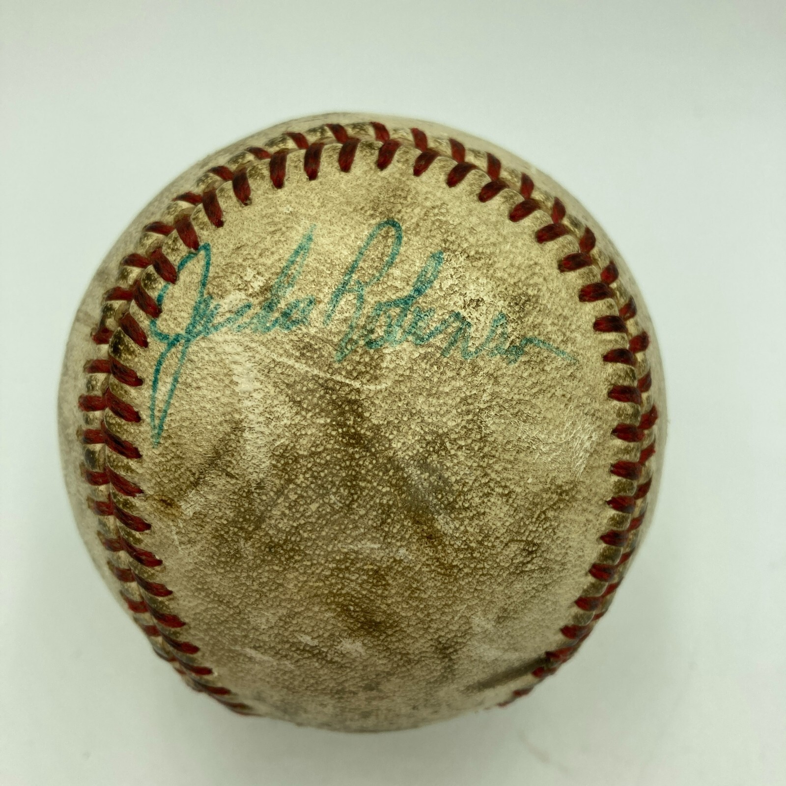Jackie Robinson Signed 1940's Game Used National League Baseball PSA ...