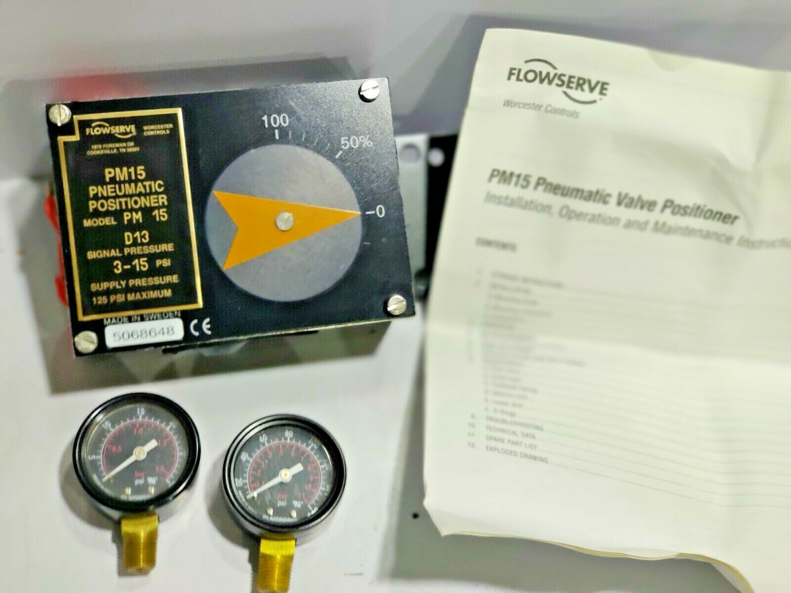 WORCESTER CONTROLS Flowserve PM15 AUTOMATIC PNEUMATIC POSITIONER D13 3-15PSI | eBay Australia