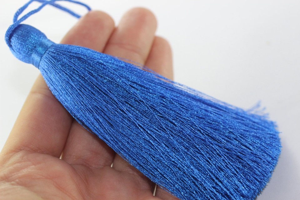 10 pcs HQ Extra Large Silky Tassel, 100% Turkish Product 110 mm Large ...