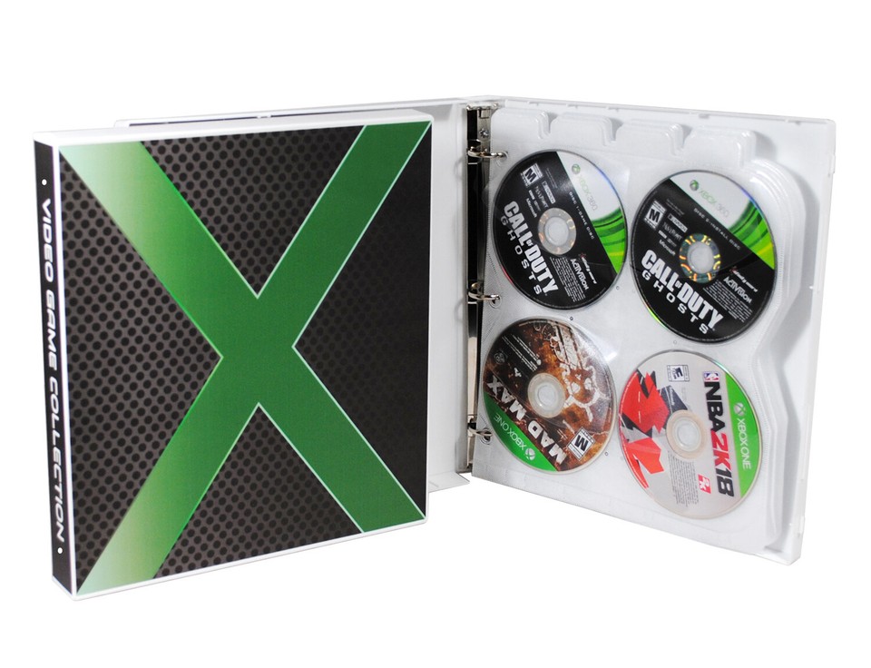 Xbox Themed Video Game Storage Case, High-Capacity Holds 80 Video Game ...