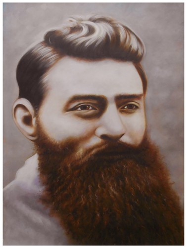 Ned kelly art portrait print Australia outback bush ranger | eBay