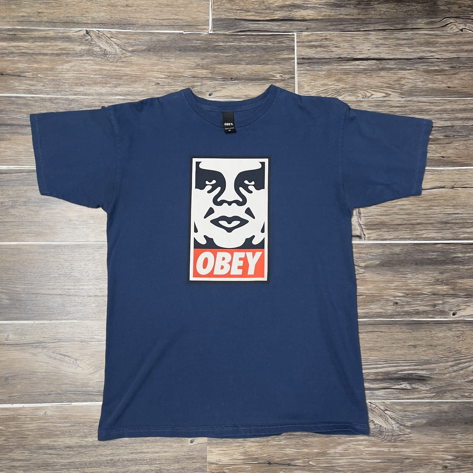 Obey Propaganda Andre The Giant Face Logo T Shirt Nav… - Gem