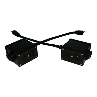 NEW Quad Duplex Receptacle 15A Stringer Box Power / Electrical ...