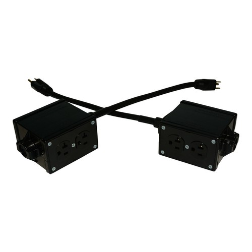 NEW Quad Duplex Receptacle 15A Stringer Box Power / Electrical ...