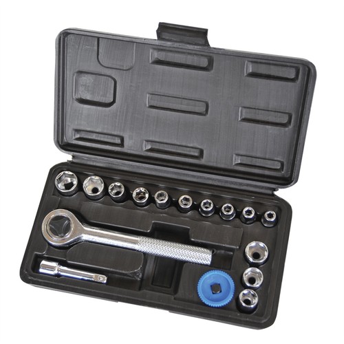 Supatool 1/4" Drive Socket Set - 16 Piece Workshop Automotive Hand ...