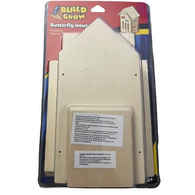 Lowes Build and Grow Wood BUTTERFLY HOUSE Kit Craft Kids 5+ DIY model ...