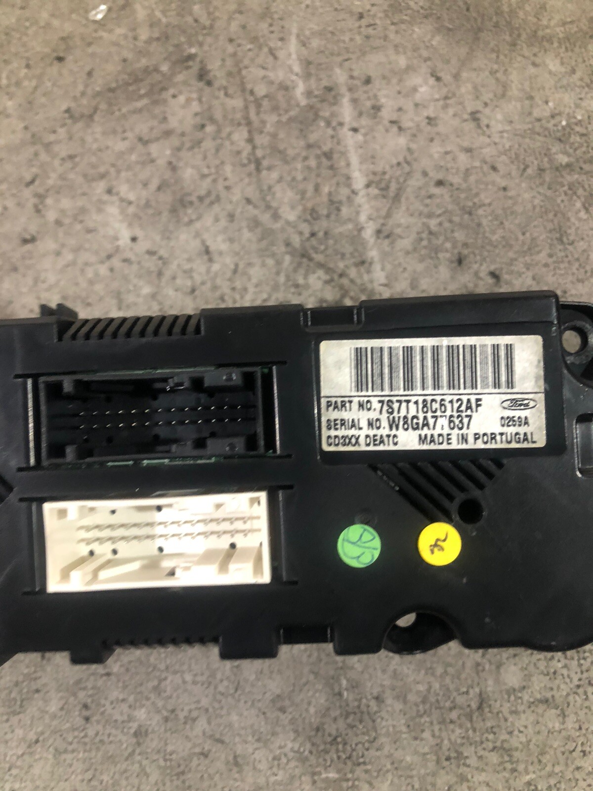 FORD MONDEO MK4 SMAX DIGITAL HEATER CLIMATE CONTROL SWITCH 7S7T-18C612 ...