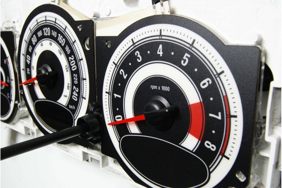 Chrysler PT Cruiser (2001-2007) glow gauges dials plasma dials kit ...