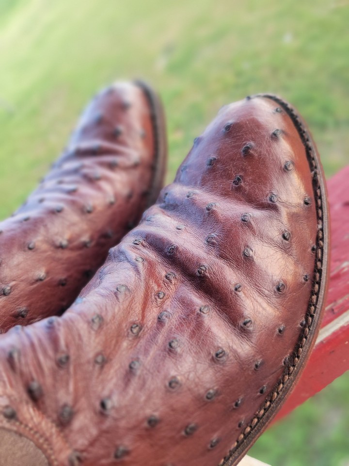 Lucchese classic 10.5 ostrich ropers | eBay