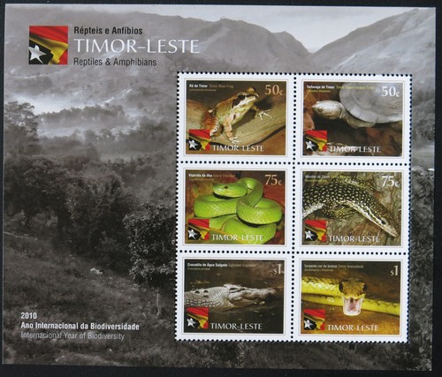 East Timor / Timor-Leste / Osttimor: 2010 Reptiles MNH / Reptilien ...