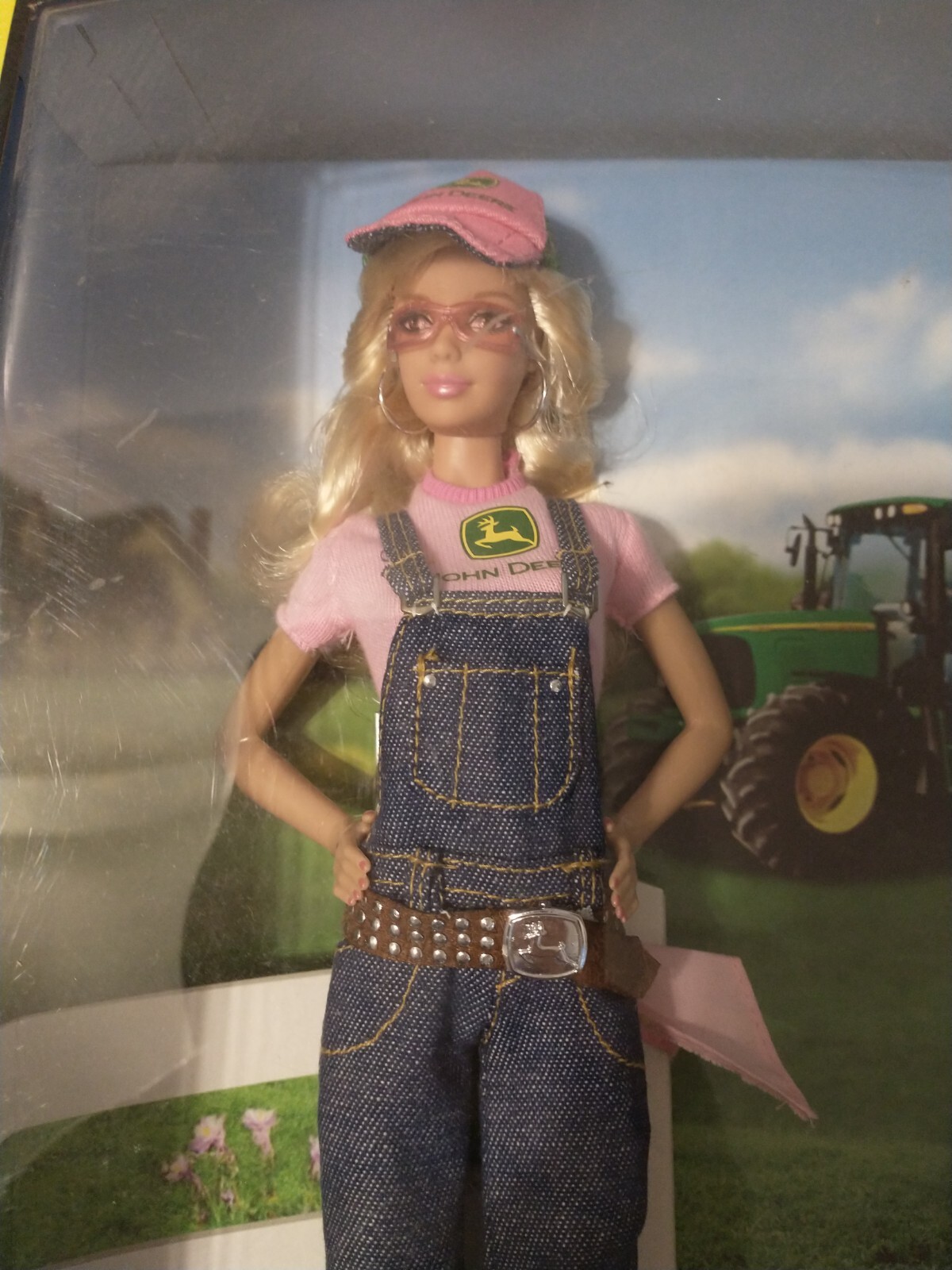 NIB Mattel Barbie Collector Pink Label Doll John Deere 2007 L4686 | eBay