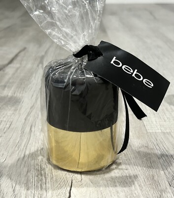 Bebe Pillar Candle Unscented Black/Gold 4”x3” - 12 oz | eBay