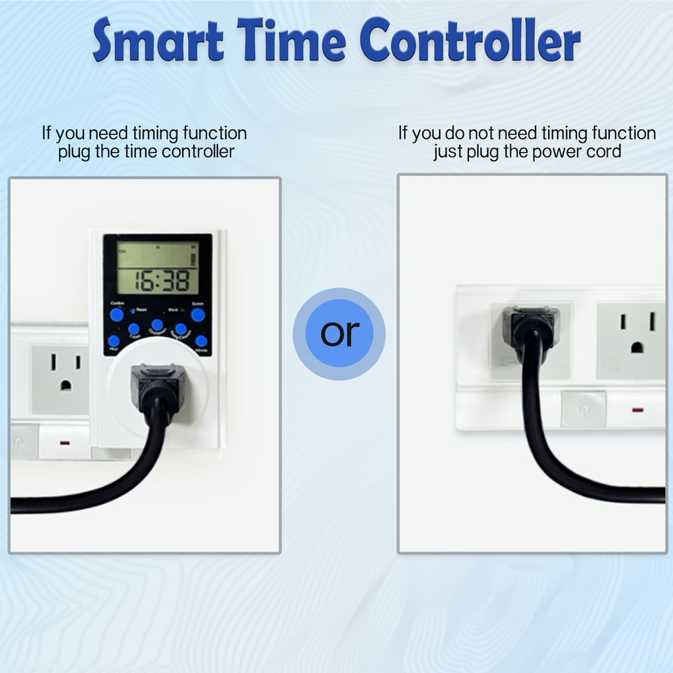 Pond Aerator Pump Lake Pond Aeration Timer Kit Self Weighted Hose Tube ...