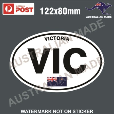 VIC VICTORIA STATE STICKER GREY NOMAD | eBay Australia
