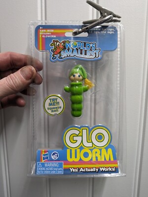 World's Smallest GLO WORM Mini RARE NEW IN BOX 1980 Retro Glow LAST ONE ...