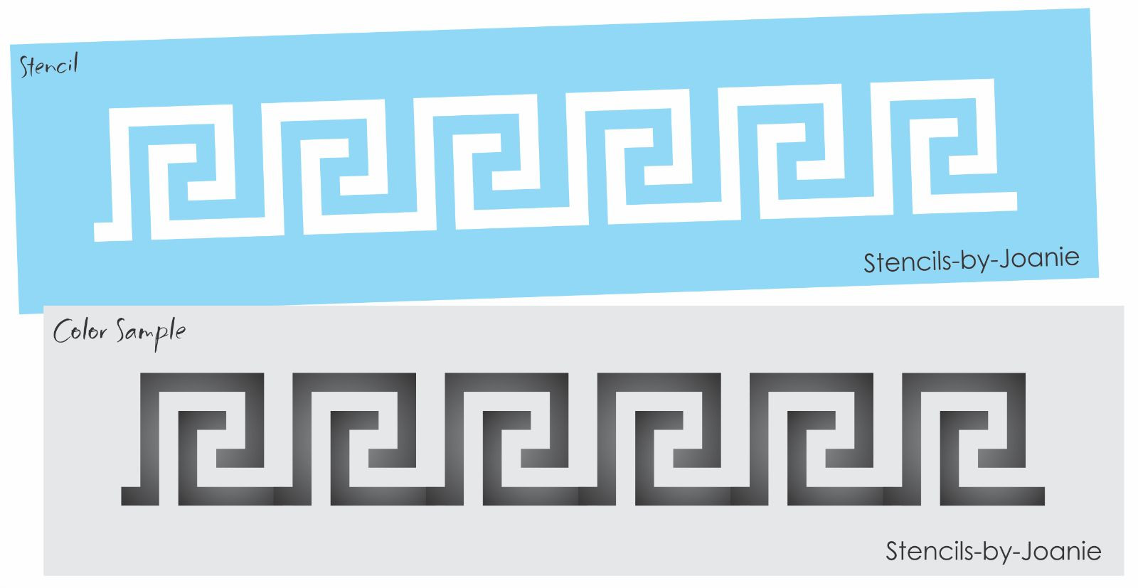 Stencil Greek Key Border Wall Art Cottage Chic Neo Classic Roman DIY ...