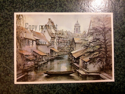 COLMAR LA PETITE VENISE PEINTURE LEGENDRE paint carte postale postcard ...