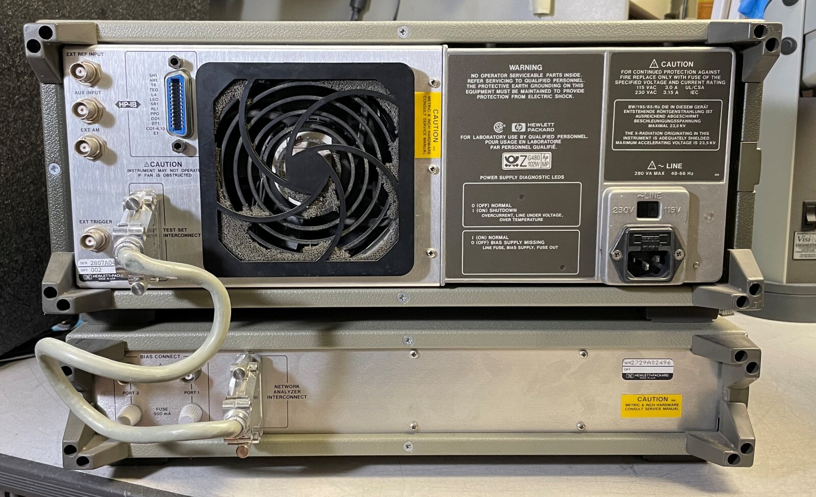 HP Agilent 8753B Network Analyzer & 85046A S-Parameter Test Set 300kHz ...