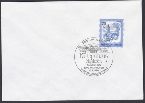 Austria 1980 Cover Stamp Scott Catalog nº 1100 (Postal History) 12.09. ...
