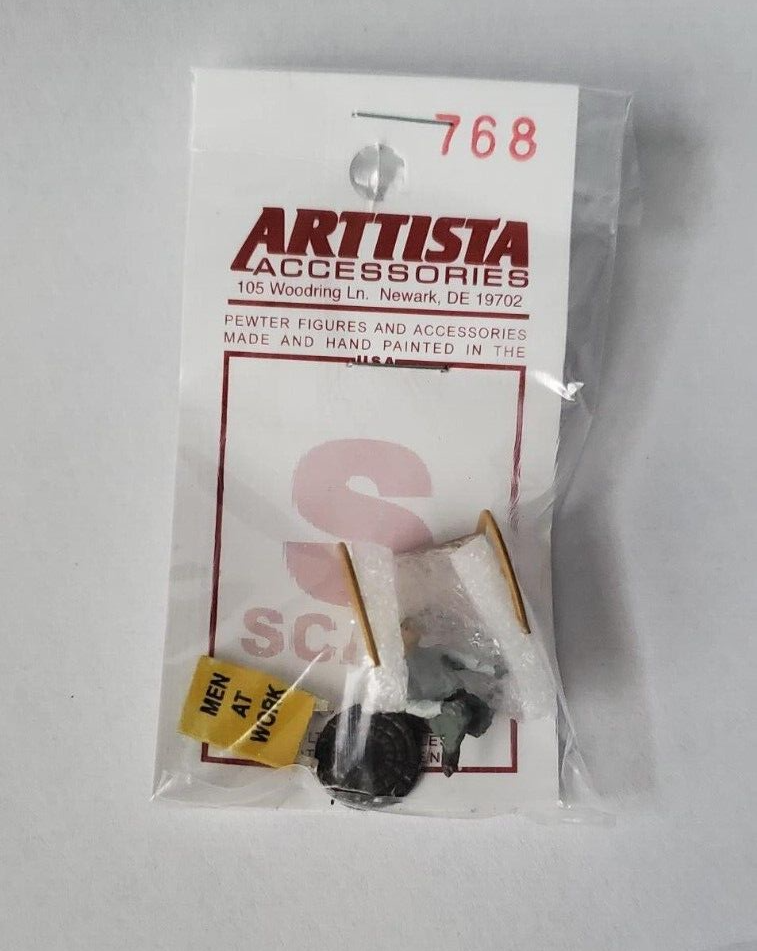 Arttista #768 - Man Working at Manhole - S SCALE Figure - Model Trains ...