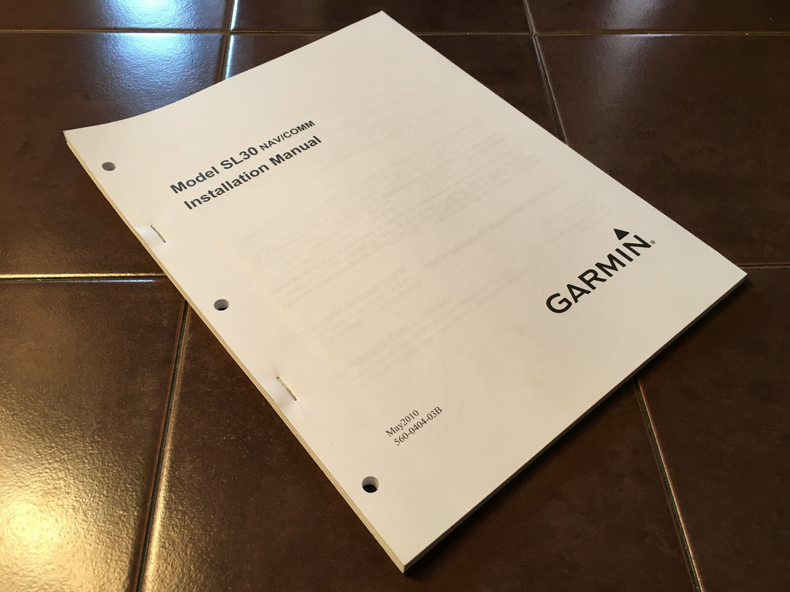 Garmin SL30 Nav-Com Install Manual | eBay