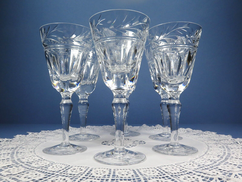 Six Rare Vintage Stuart Crystal Fortified Wine Glasses ~ Edwardian Pattern | eBay UK
