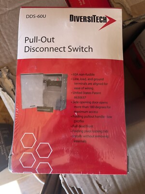 Diveritech 60 amp pullout disconnect switch DDS-60U, New Sealed, Non ...