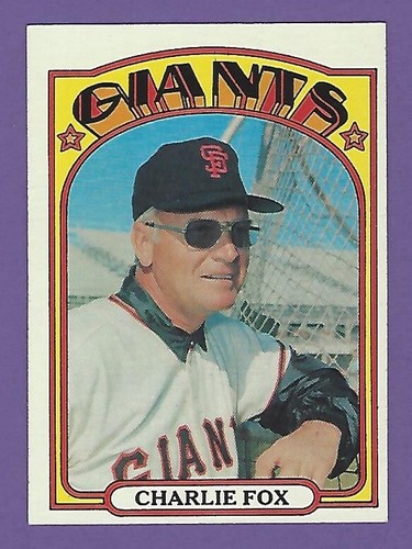 1972 Topps - #129 Charlie Fox - San Francisco Giants - NrMt | eBay