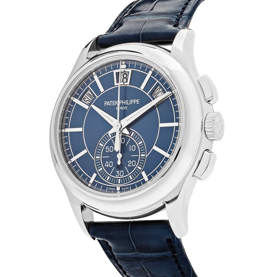 Patek Philippe Complications 5905P-001 Platinum Blue Dial Annual ...