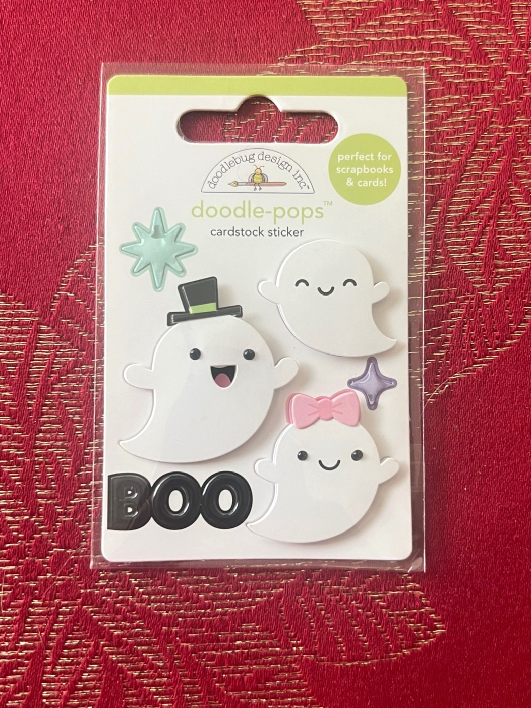 3 BOO GHOSTS DOODLE-POPS 3D STICKERS- FREE SHIPPING | eBay
