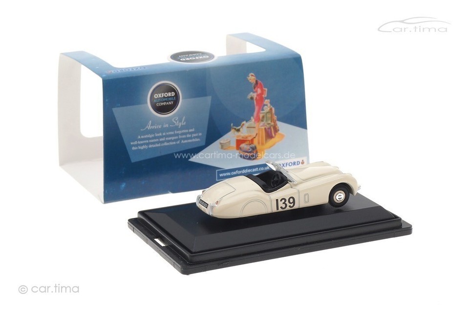 Jaguar XK120 Racing Ian Mtv Appleyard Cream-White Oxford 1:76 ...