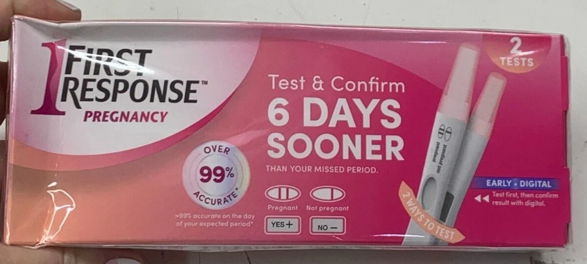 First Response Pregnancy Test Box