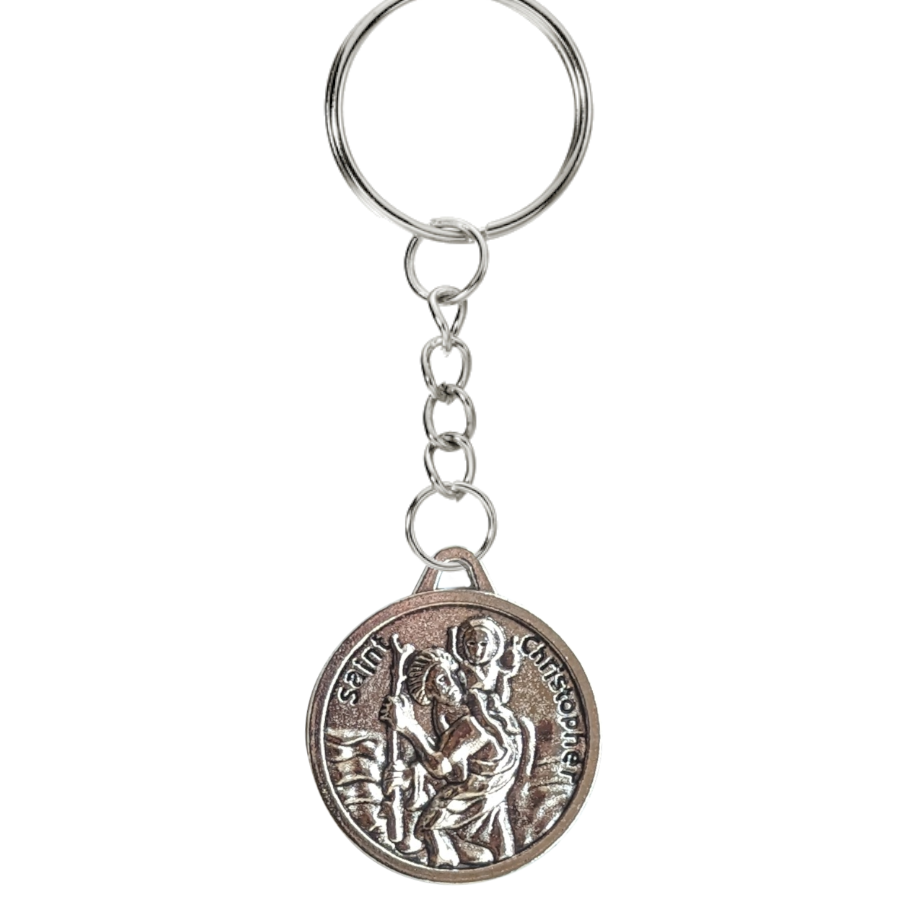 Saint Christopher Keyring Patron St Travel Protection Christian ...