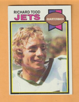 Richard Todd New York Jets 1979 Topps #41 Mobile Alabama Crimson Tide ...