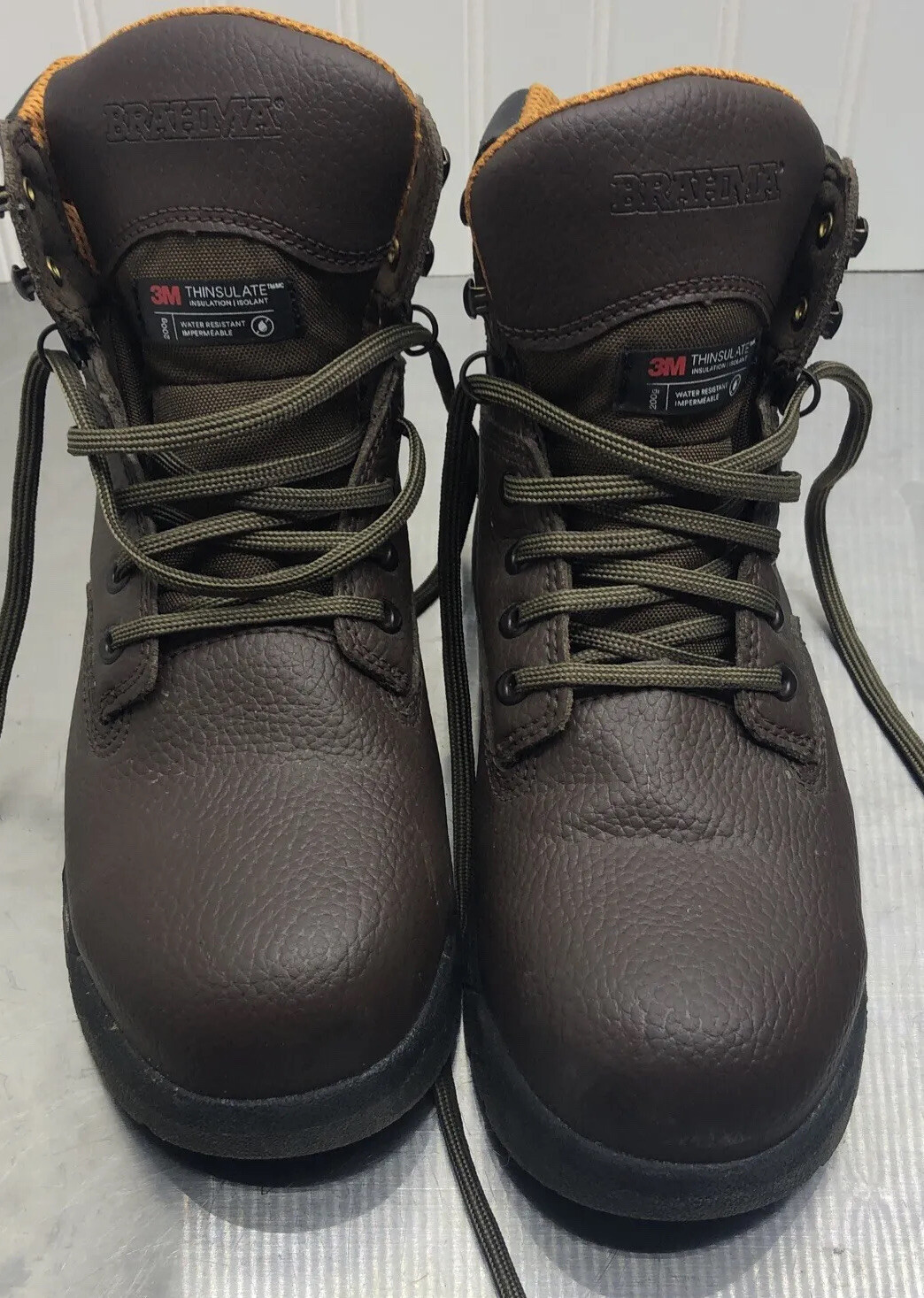 Brahma Men's Liner Waterproof 6" Steel Toe Work Boots… - Gem