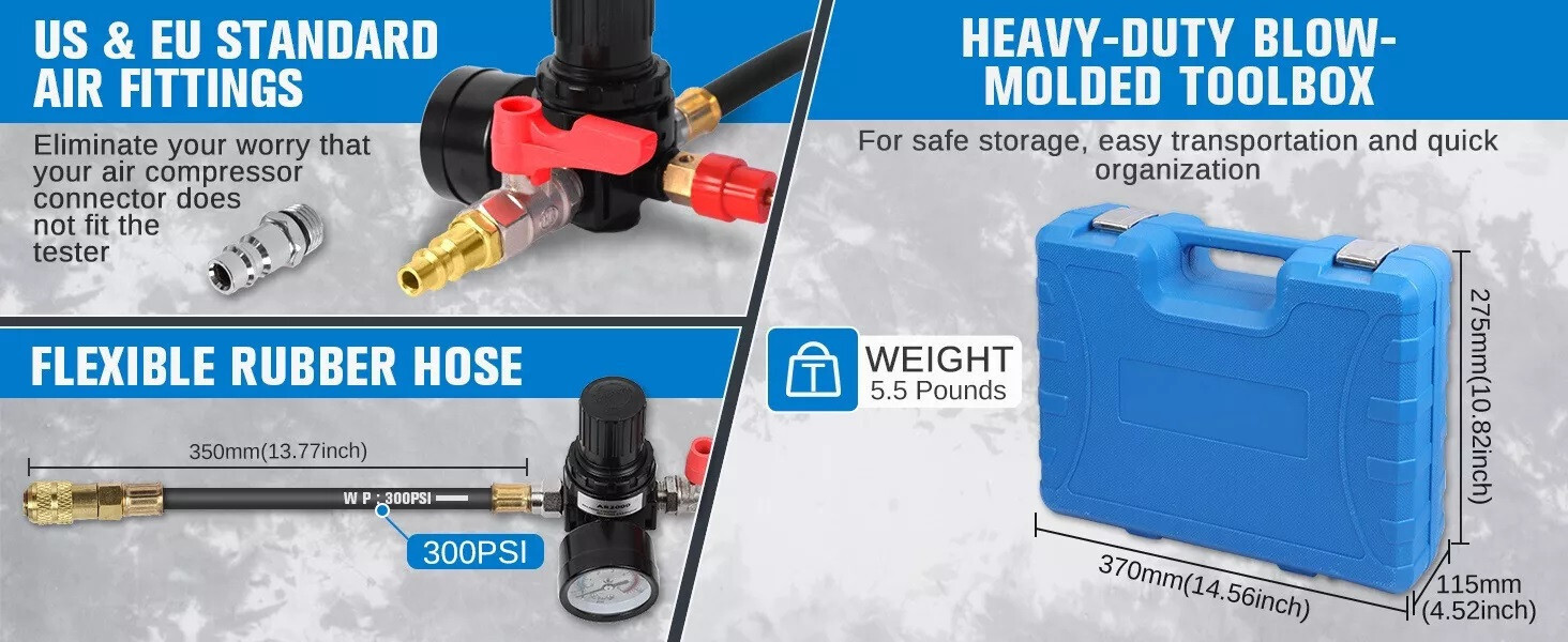 Turbo System Leakage Tester Turbocharger Air Pressure Boost Leak Test ...