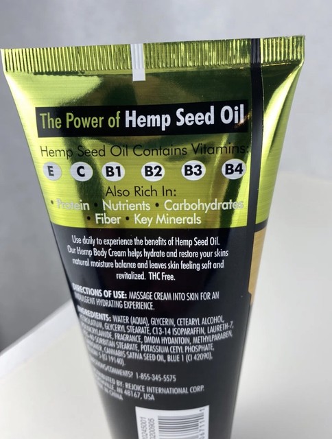 Spa Luxury Moisture Rich 8oz Hemp Body Cream for sale online | eBay